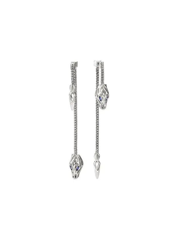 John Hardy Naga Drop Earrings - Silver