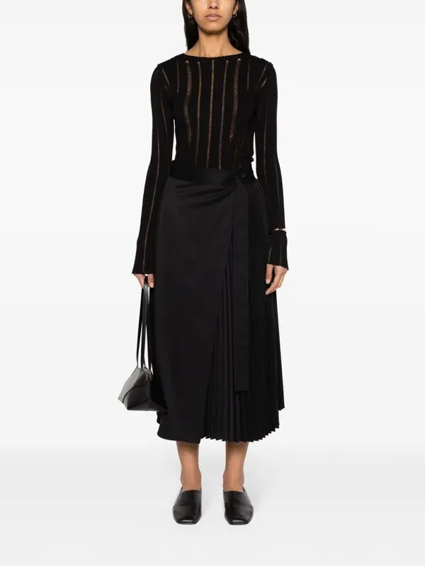 lvir pleated dress Twist Belt Pleated Dress - Women - Ready-to-Wear