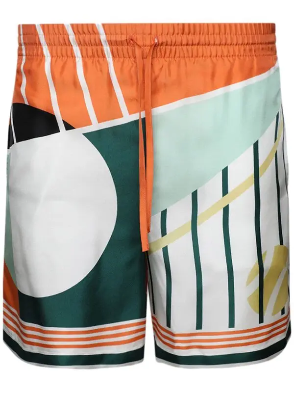 Casablanca Court Abstrait Track Shorts - Green