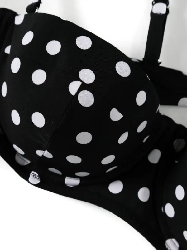 Dolce & Gabbana Polka-dot Triangle Bikini Set
