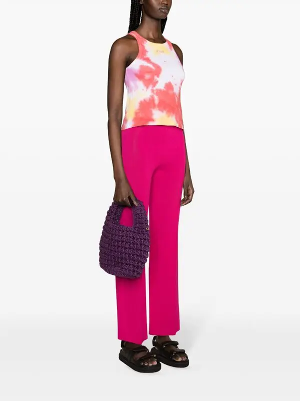 MSGM Tie-dye Ribbed Tank Top - Pink