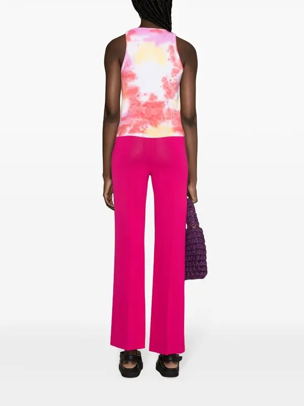 MSGM Tie-dye Ribbed Tank Top - Pink
