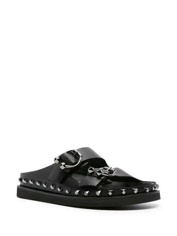 Ash Studded Leather Slides
