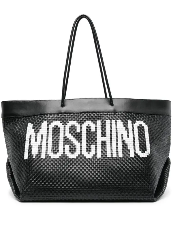 Moschino Interwoven Tote Bag - Black