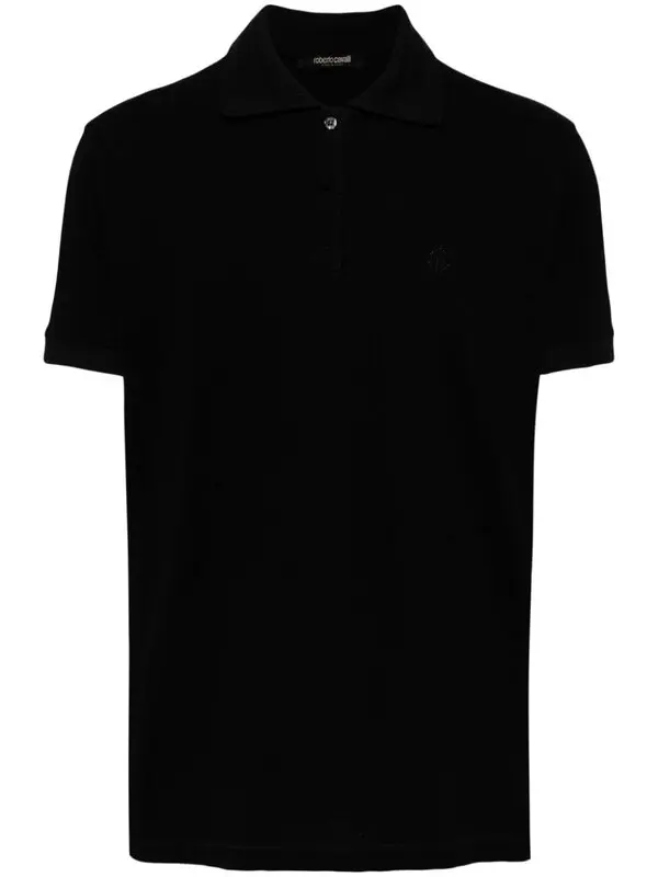 Roberto Cavalli Logo-embroidered Polo Shirt