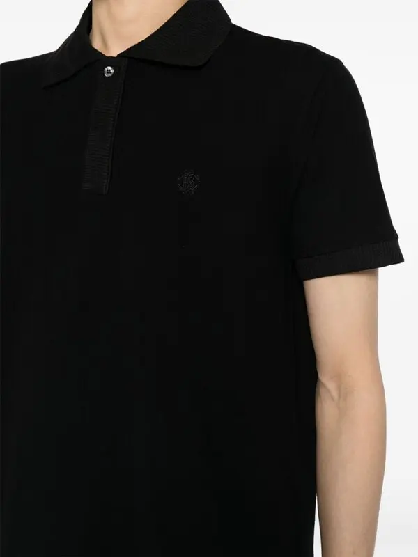 Roberto Cavalli Logo-embroidered Polo Shirt
