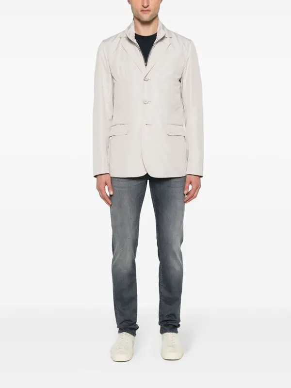 Herno Byron Layered Single-breasted Blazer - Neutrals