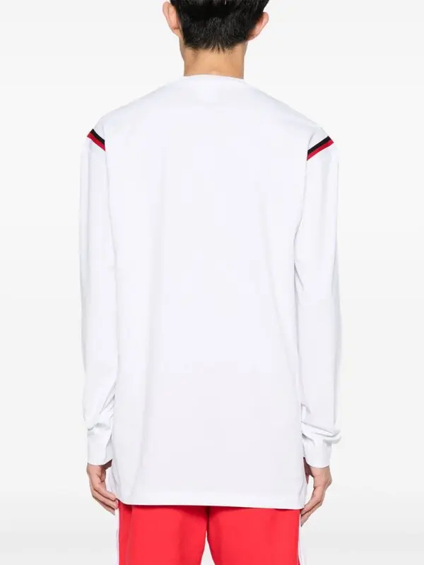 Dsquared2 Stripe-detail Long-sleeve T-shirt - White
