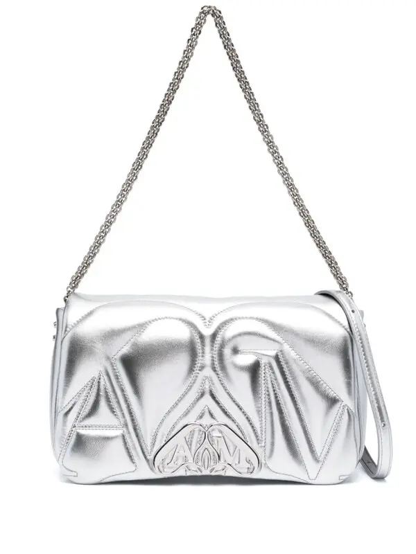 Alexander McQueen The Seal Shoulder Bag - Silver