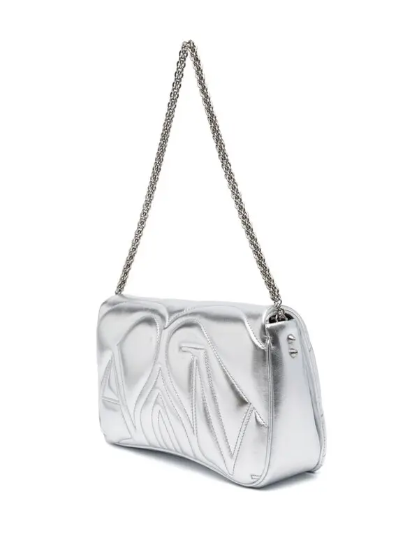 Alexander McQueen The Seal Shoulder Bag - Silver