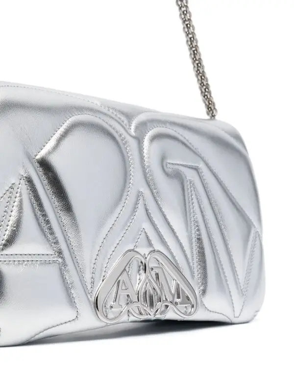 Alexander McQueen The Seal Shoulder Bag - Silver
