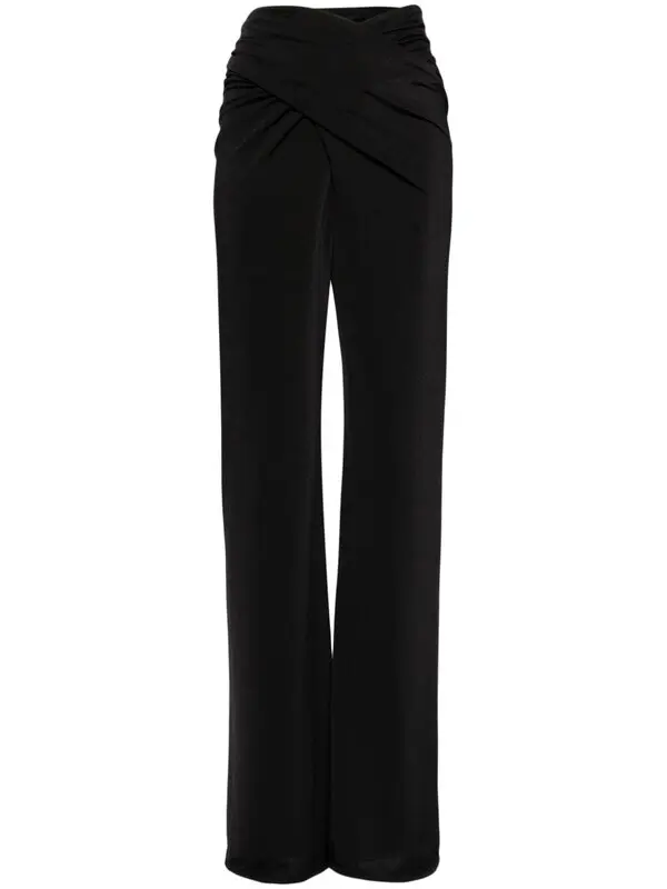 16Arlington Boxte Wrap-waist Trousers - Black
