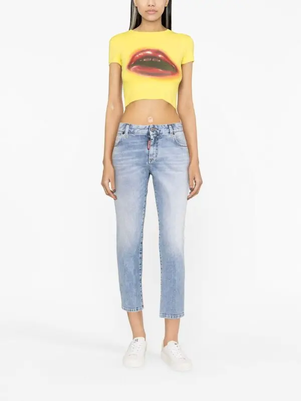 Dsquared2 Mid-rise Cropped Jeans