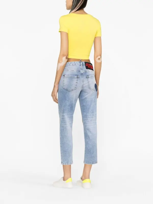 Dsquared2 Mid-rise Cropped Jeans