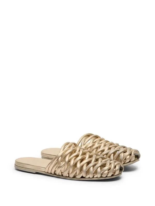 Marsèll Steccoblocco Woven Leather Mules