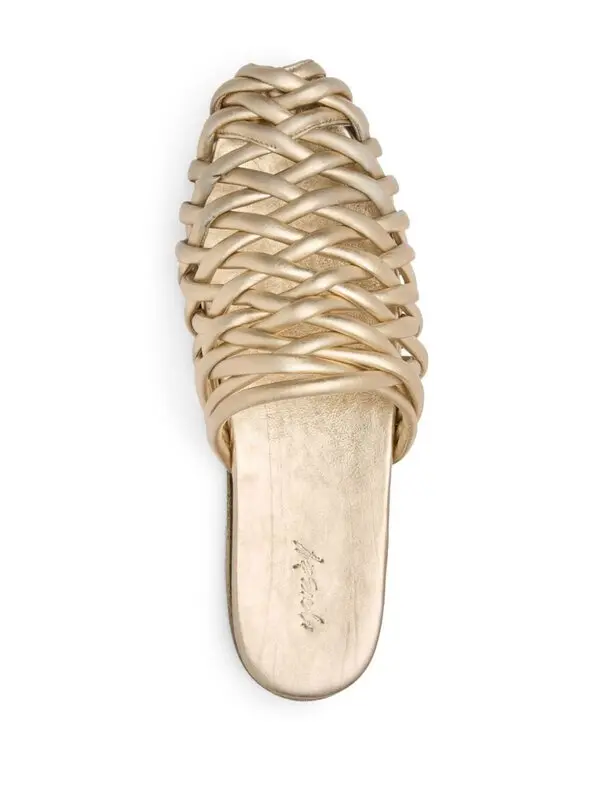 Marsèll Steccoblocco Woven Leather Mules