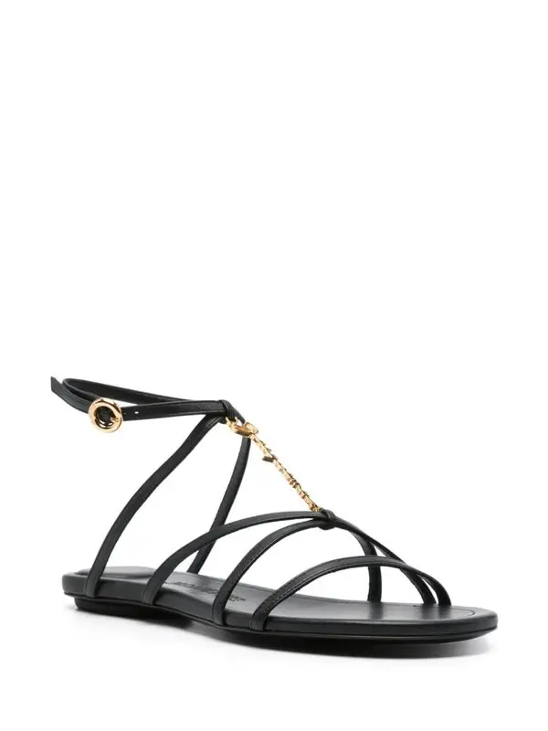 Jacquemus Les Sandales Pralu Leather Sandals - Black
