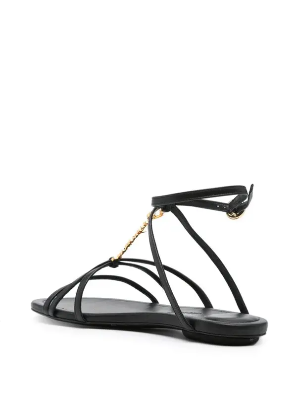 Jacquemus Les Sandales Pralu Leather Sandals - Black