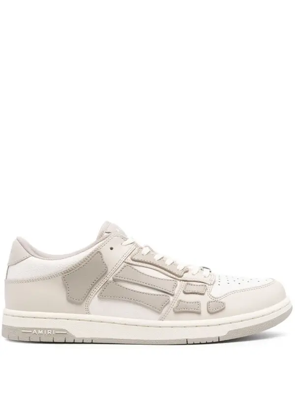 Amiri Skel Leather Sneakers - White
