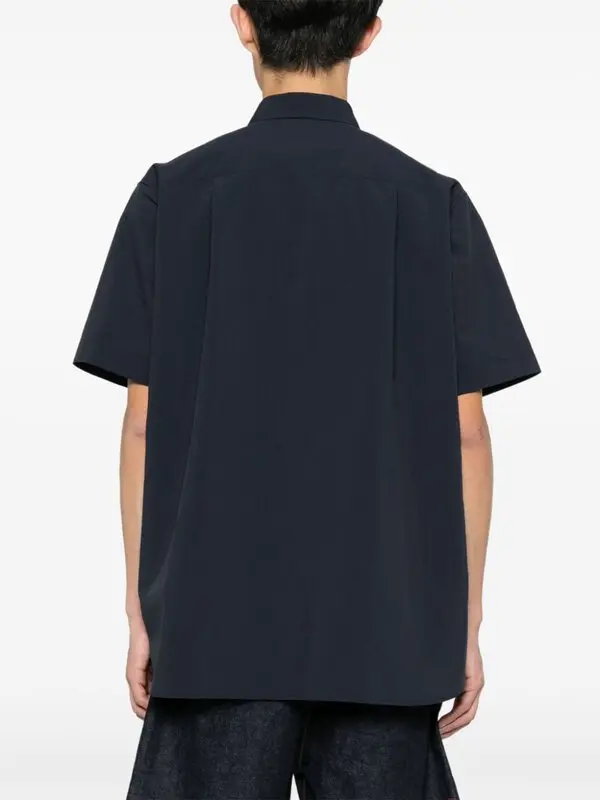 Sacai Zip-pocket Taffeta Shirt - Blue