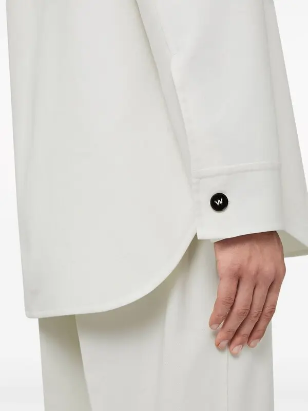 JIL SANDER Long-sleeve Shirt Jacket - White