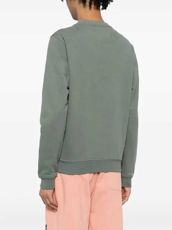 Belstaff Logo-patch Cotton Sweatshirt - Green