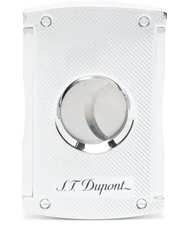 S.t. Dupont Maxijet Engraved Cigar Cutter - Silver