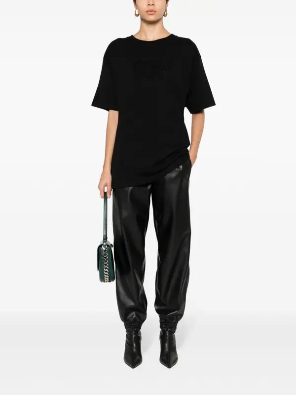 Stella McCartney Cut-out Cotton T-shirt