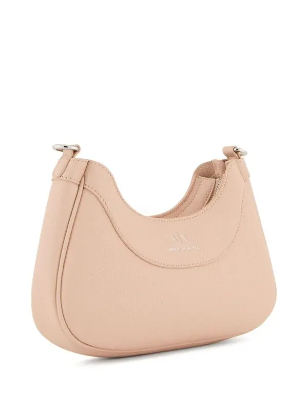 Armani Exchange Faux Leather Shoulder Bag - Neutrals