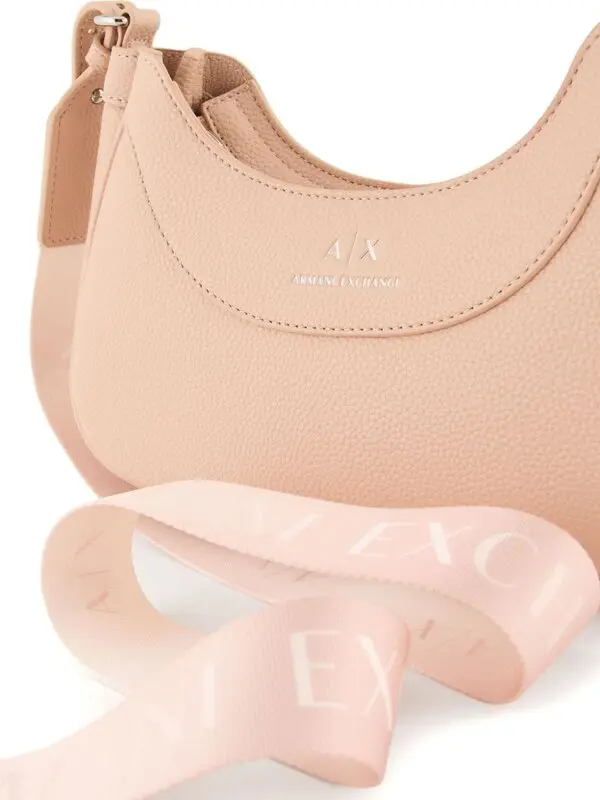 Armani Exchange Faux Leather Shoulder Bag - Neutrals