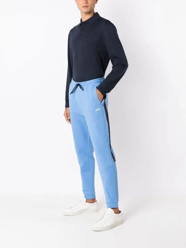BOSS Long-sleeved Polo Shirt - Blue