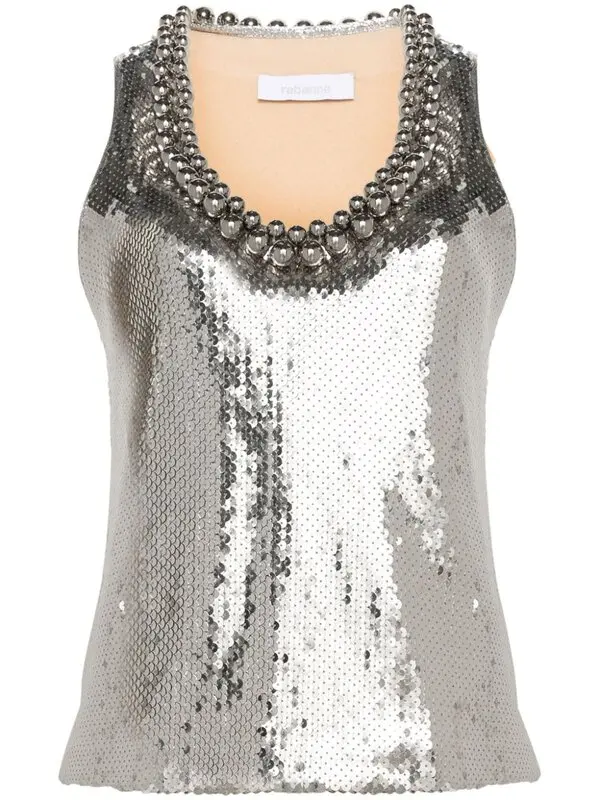 Rabanne Sequin-embellished Top