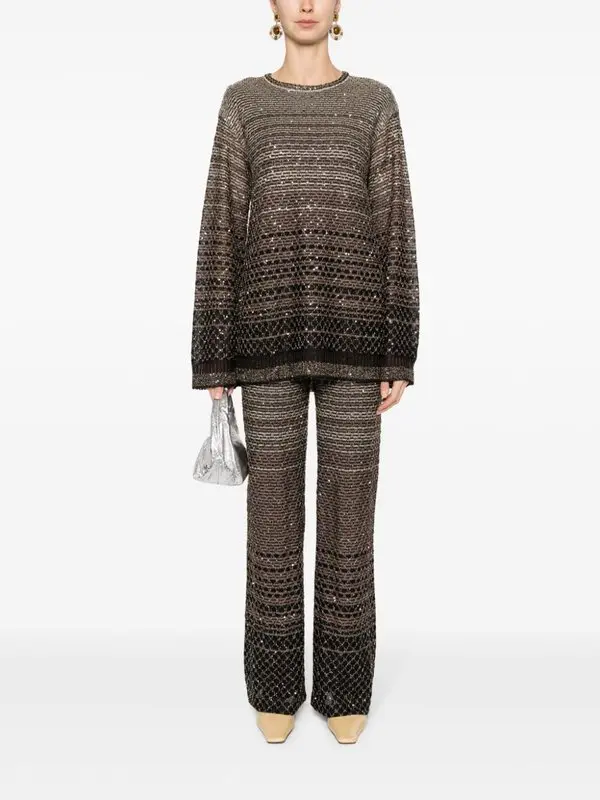 Missoni Sequin-embellished Striped Jumper