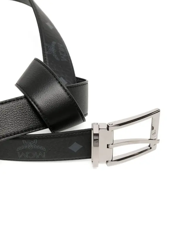 MCM Aren reversible Belt with Silver Buckle. s-l400.jpg main image 4