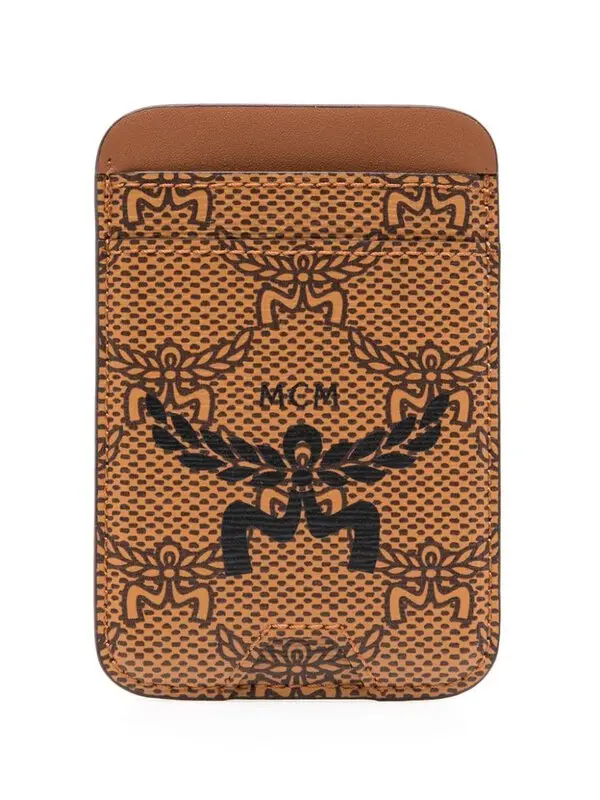 Mcm Himmel Monogram-print Cardholder - Brown