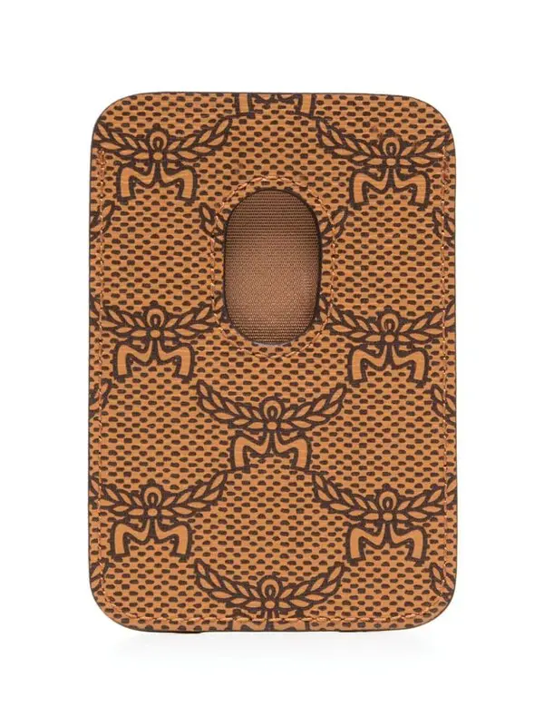 Mcm Himmel Monogram-print Cardholder - Brown