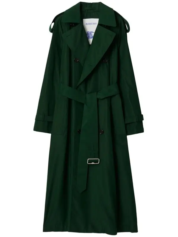 Burberry Long Silk Trench Coat