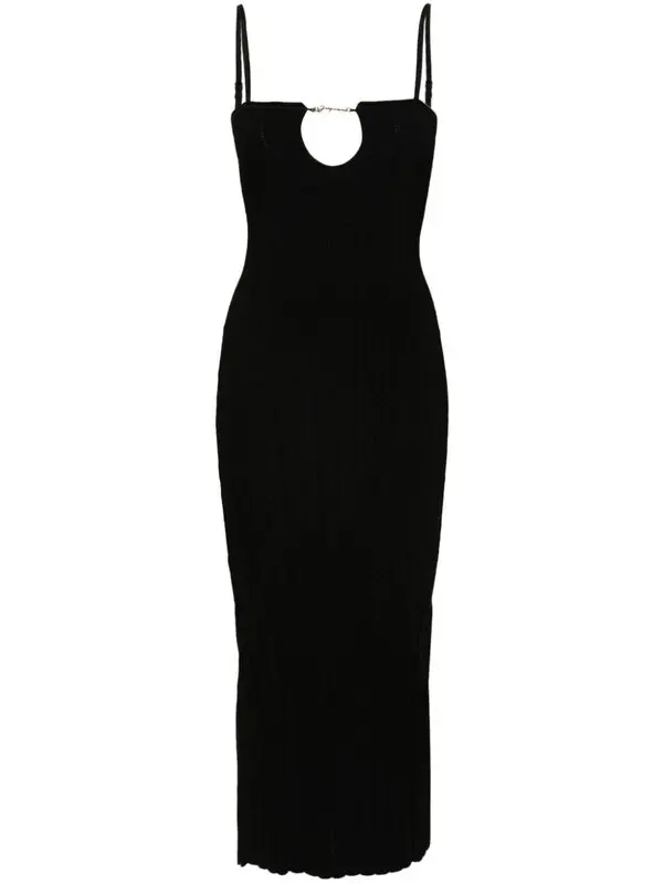 Jacquemus La Robe Sierra Knit Dress - Black