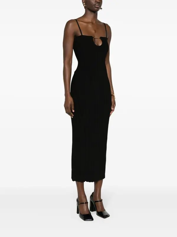 Jacquemus La Robe Sierra Knit Dress - Black