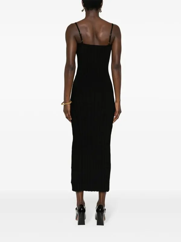 Jacquemus La Robe Sierra Knit Dress - Black