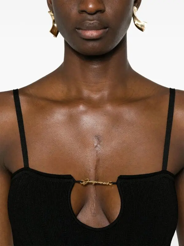 Jacquemus La Robe Sierra Knit Dress - Black