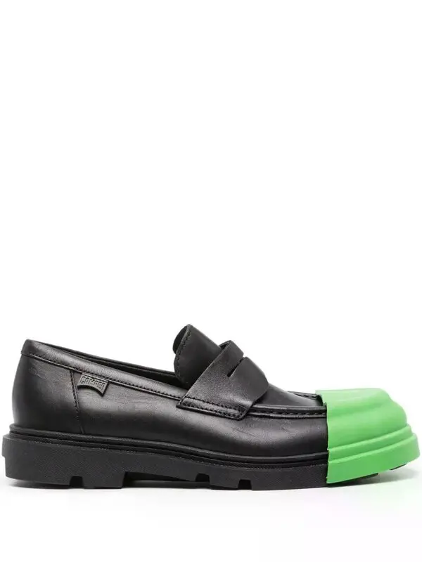 Camper Junction Removable-toecap Leather Loafers - Black