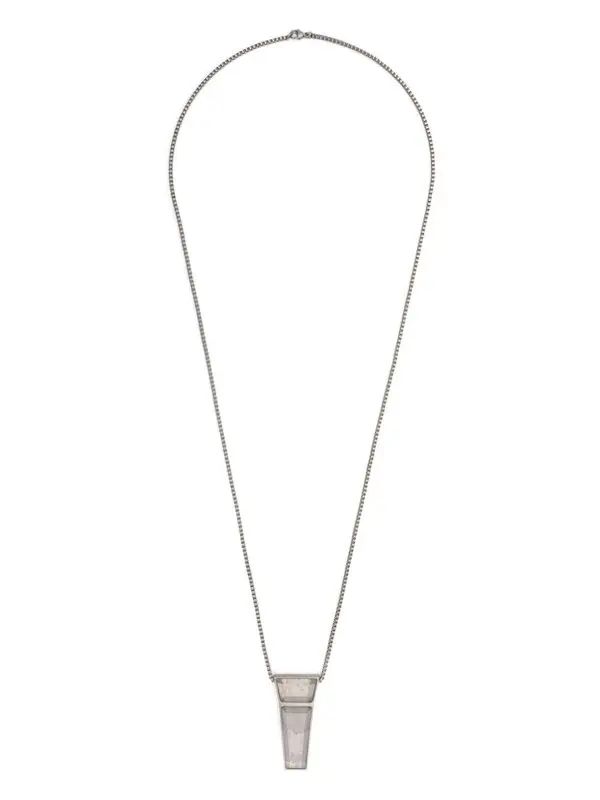 Rick Owens Trunk-pendant Quartz Necklace