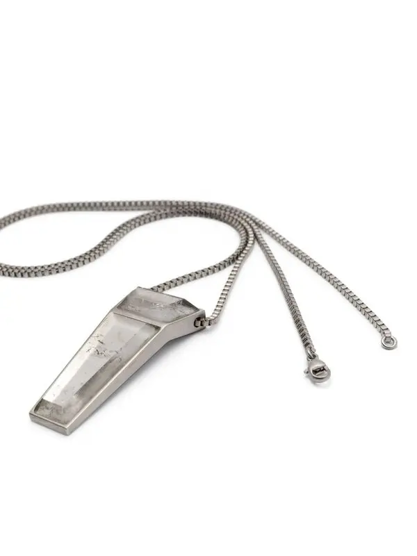 Rick Owens Trunk-pendant Quartz Necklace