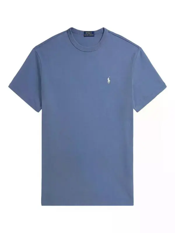 Polo Ralph Lauren Polo Pony Embroidered Cotton T-shirt - Blue