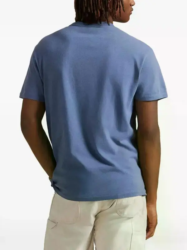 Polo Ralph Lauren Polo Pony Embroidered Cotton T-shirt - Blue