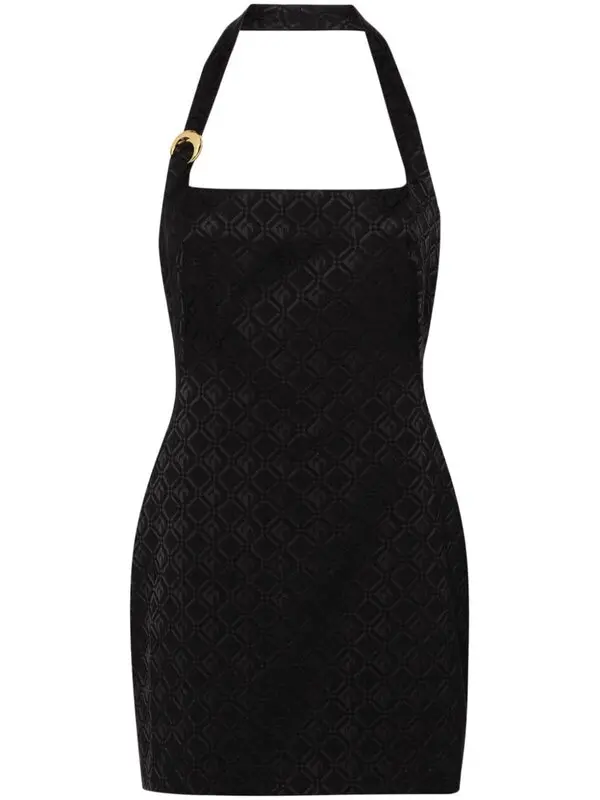 MARINE SERRE Moon Diamant-jacquard Strap Minidress