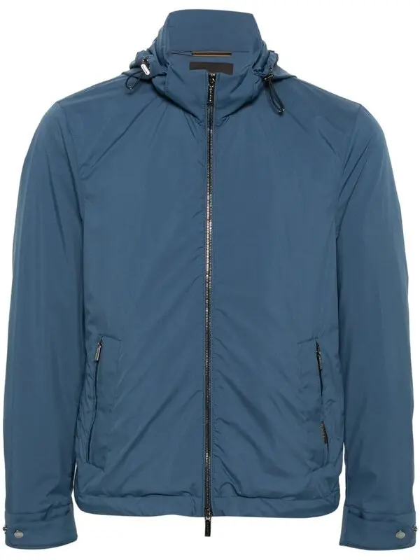 MOORER Duccio-skt Hooded Jacket - Blue