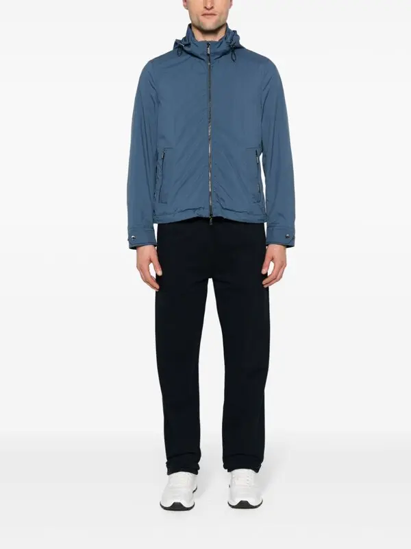 MOORER Duccio-skt Hooded Jacket - Blue