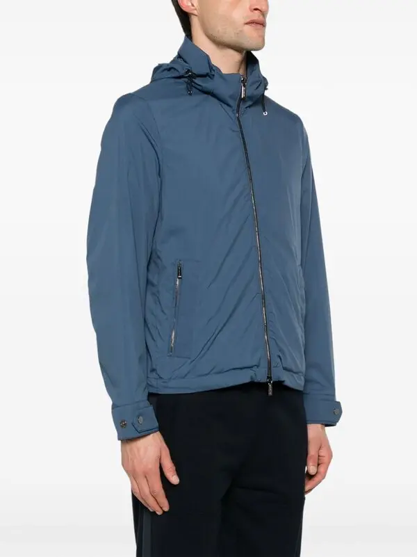 MOORER Duccio-skt Hooded Jacket - Blue